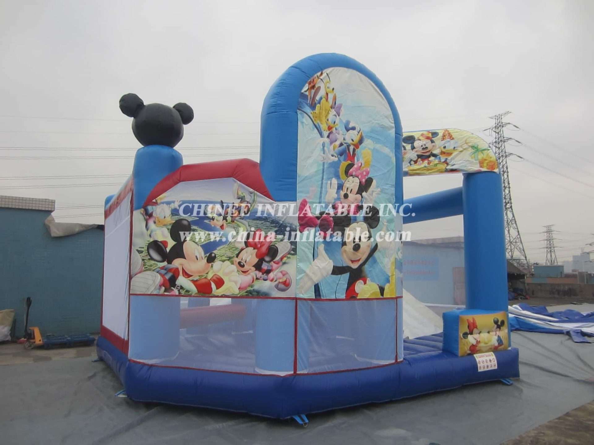 T2-528 Castillo hinchable Disney Mickey & Minnie con tobogán - Chinee ...