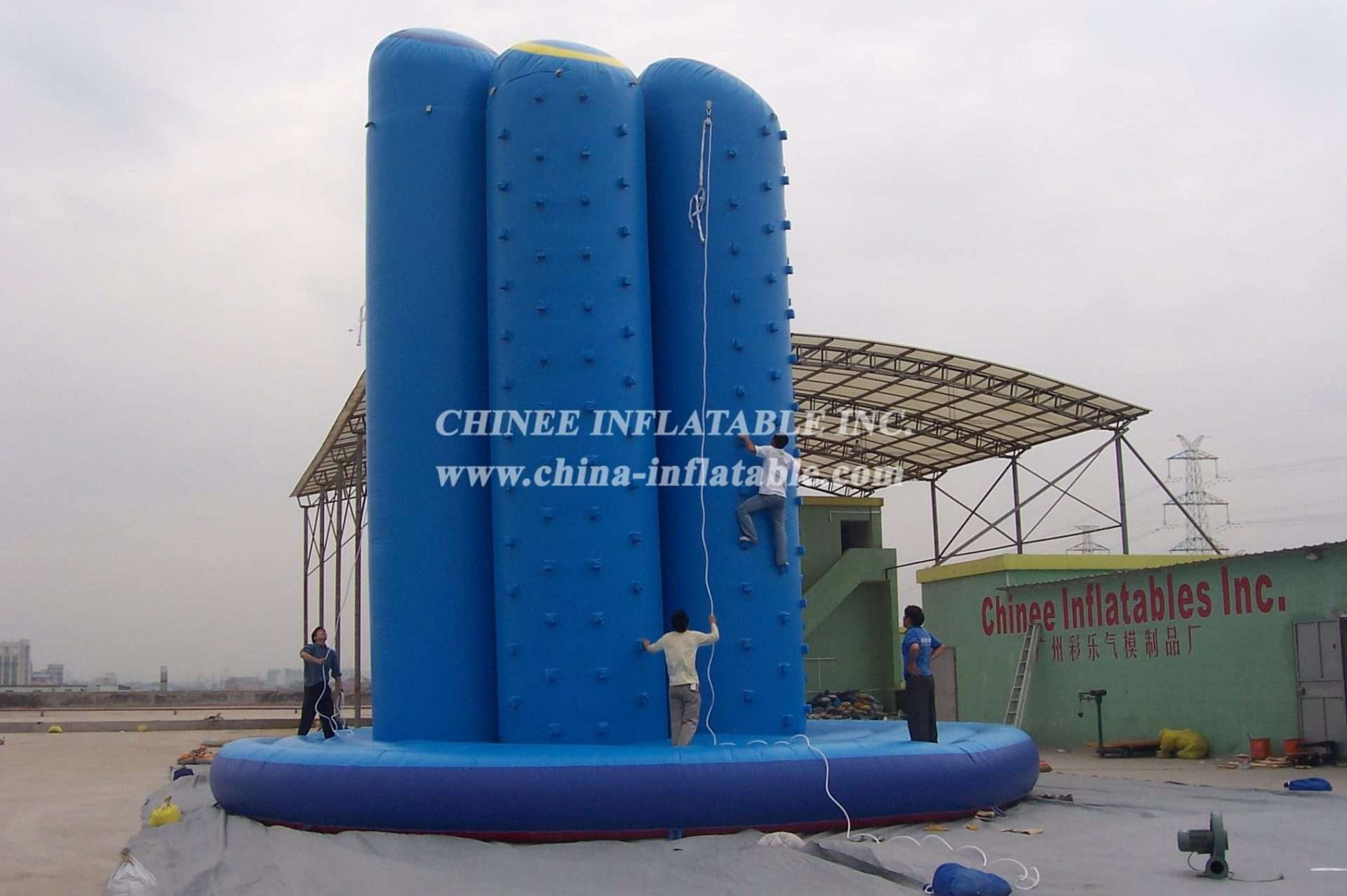 Climb1-1 青い巨大な膨脹可能なスポーツ - Chinee インフレータブル