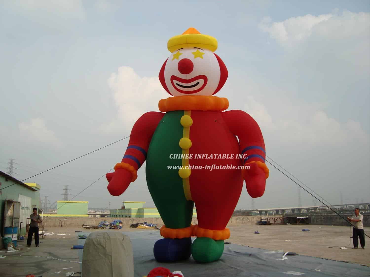 Cartoon2-024 Happy Clown Inflatable Cartoons 10M Height - Chinee Inflatable