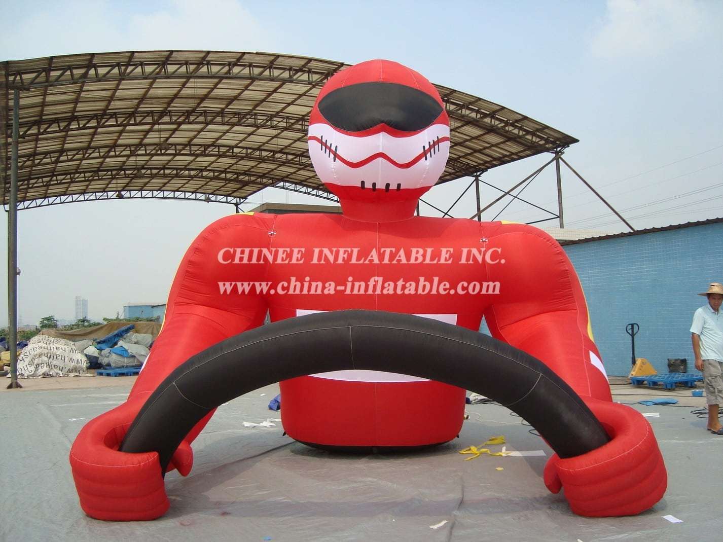 Cartoon1-275 Motorcyclist Inflatable Cartoons - Chinee Inflatable