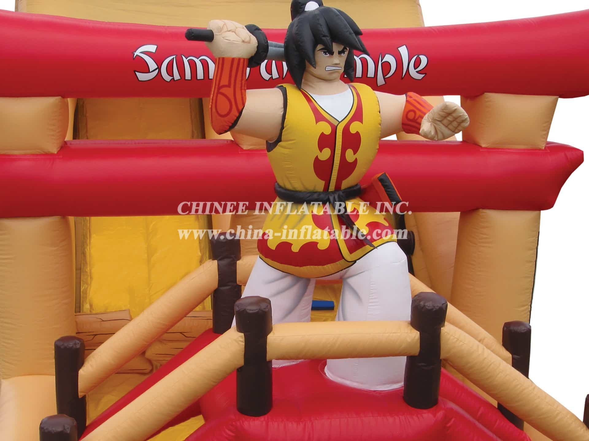 GS2-009 Giant Slide Samurai Temple - Chinee Inflatable
