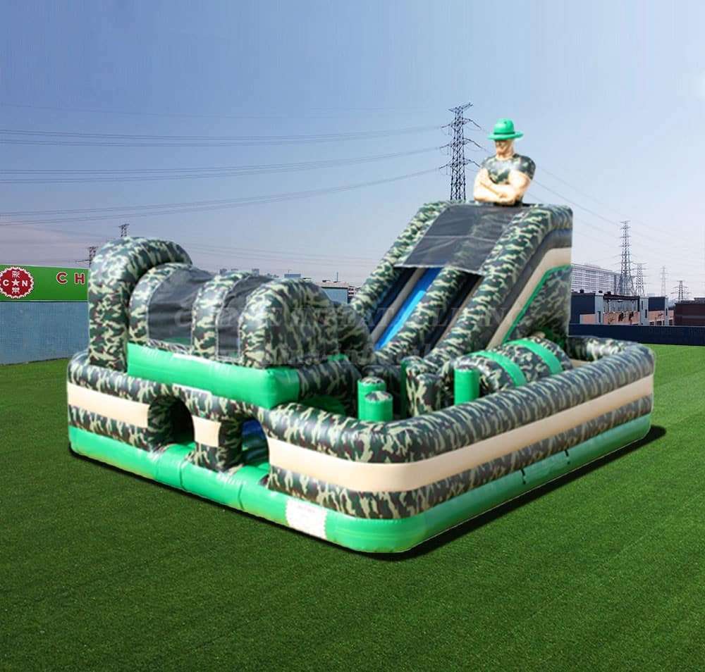 T7-1326 Battlefield Obstacle Course - Chinee Inflatable