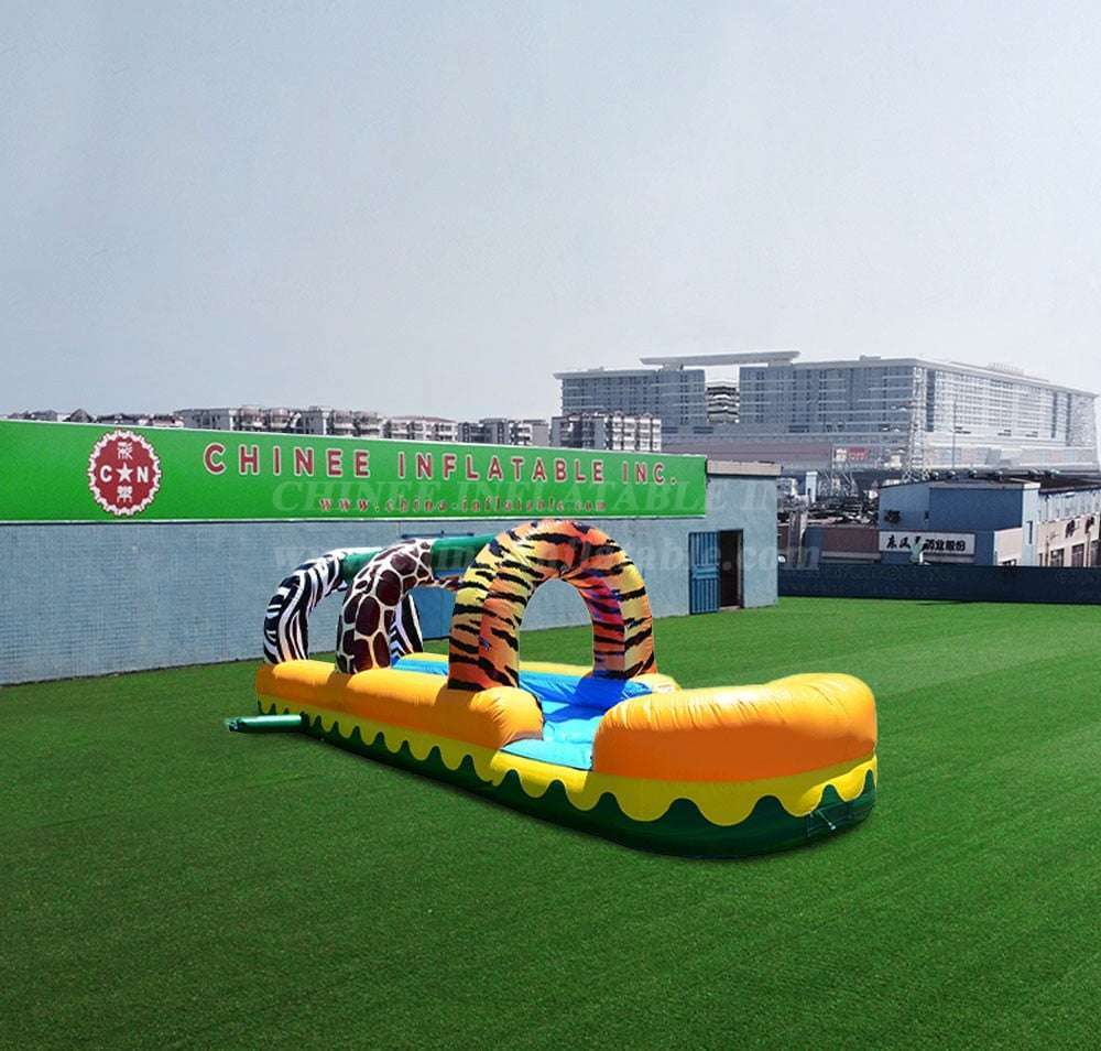 T8-4105 Jungle Zoo Slip N Slide - Chinee Inflatable