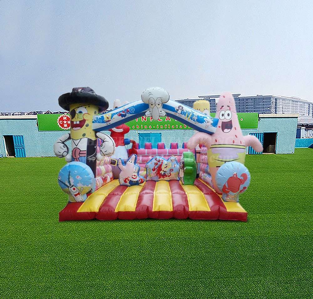 T2-4376 Spongebob Bouncy Castle - Chinee Inflatable Factory