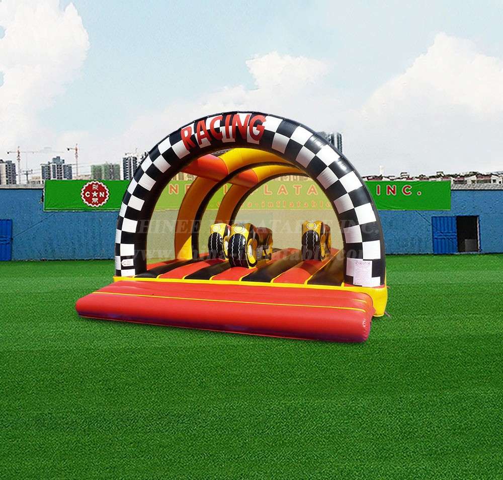 T2-4484 Racing Games Inflatable Bouncer - Chinee Inflatable