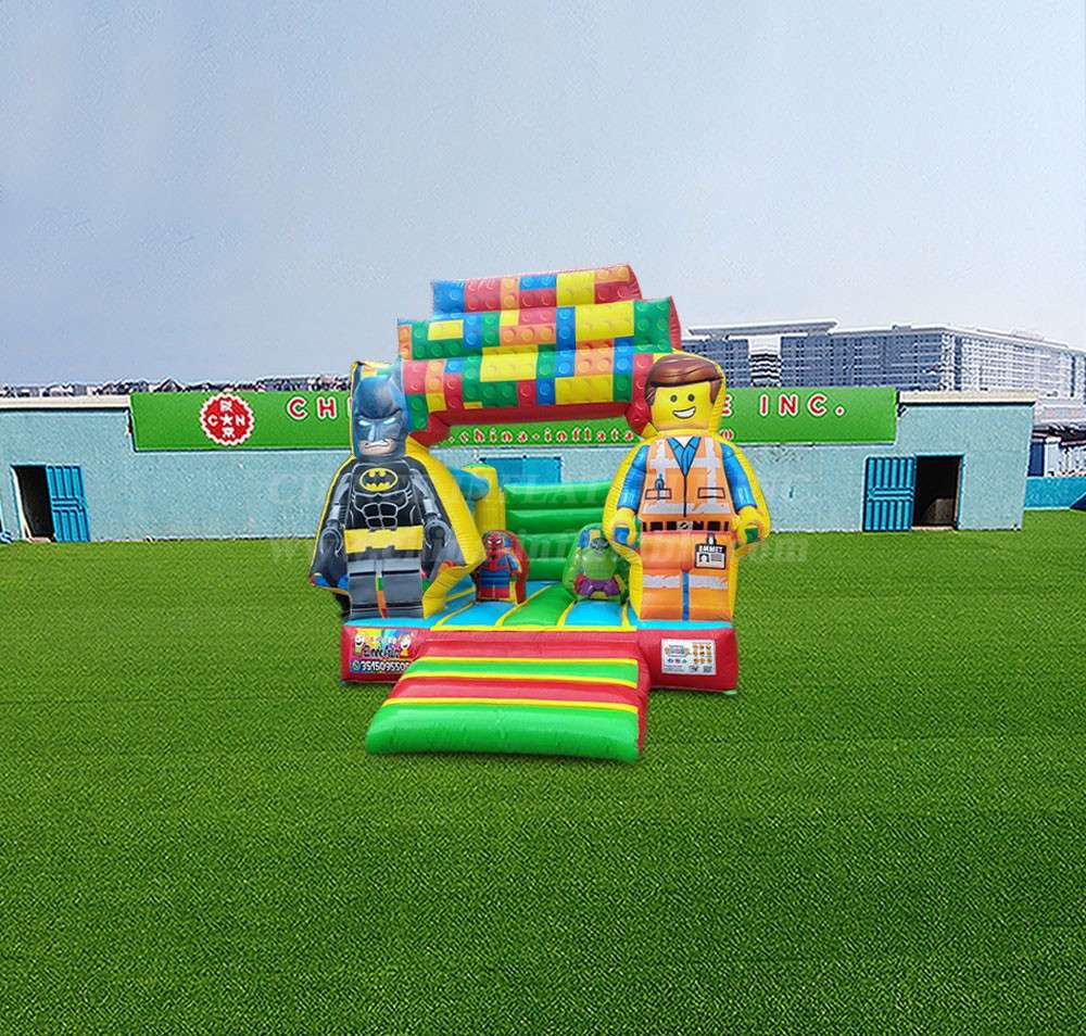 T2-4652 Lego Superhero Bounce House - Chinee Inflatable