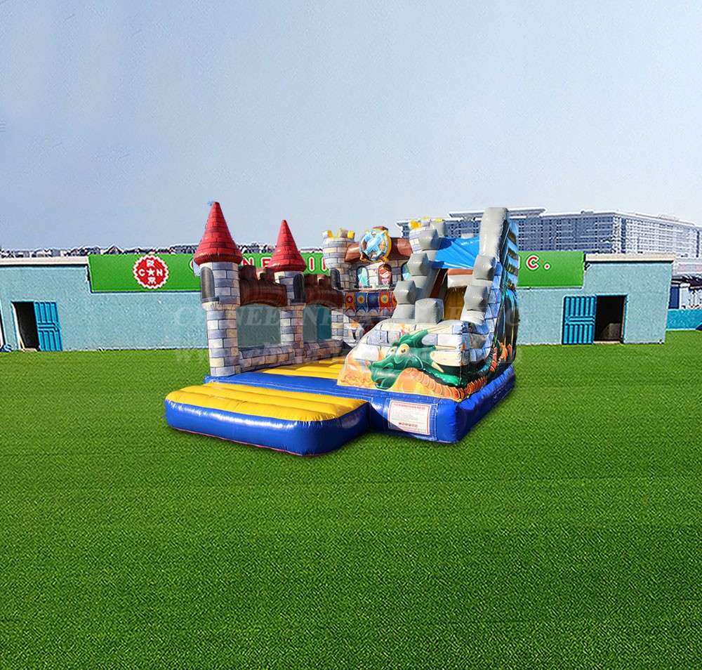 T2-4717 Knight'S Castle With Slide - Chinee Inflatable