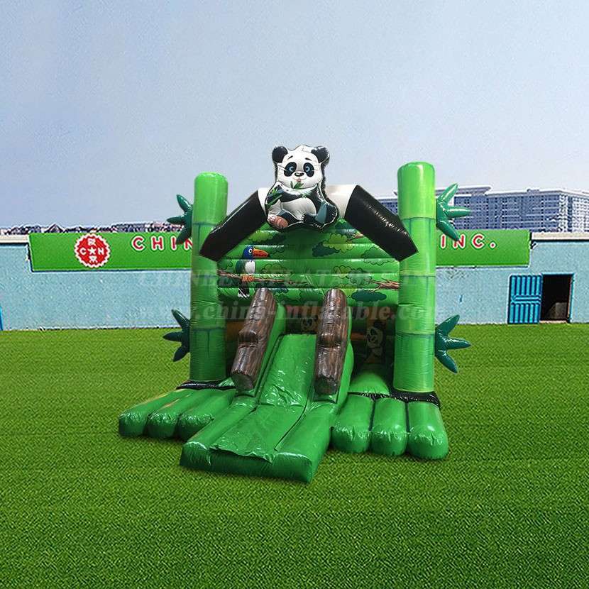 T2-4854 Panda Inflatable Combo - Chinee Inflatable
