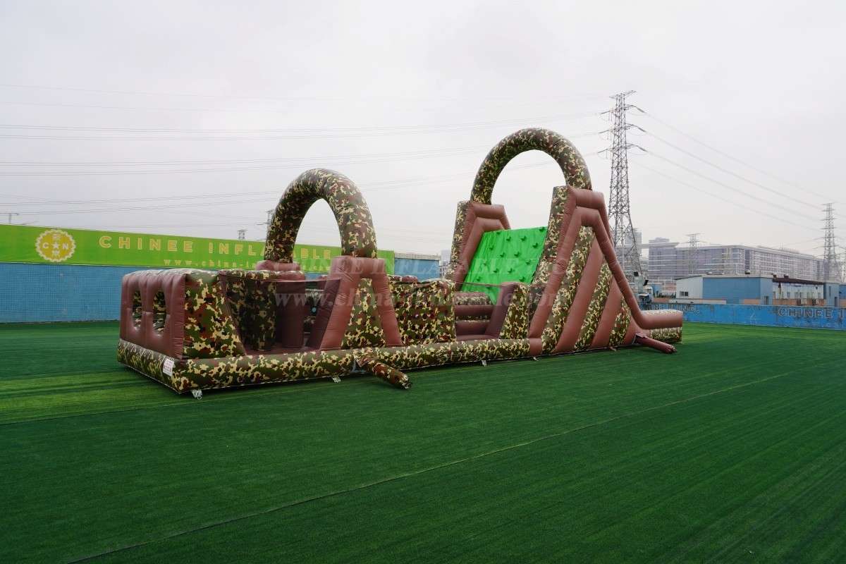 T7-519B Camouflage Obstacle Course - Chinee Inflatable