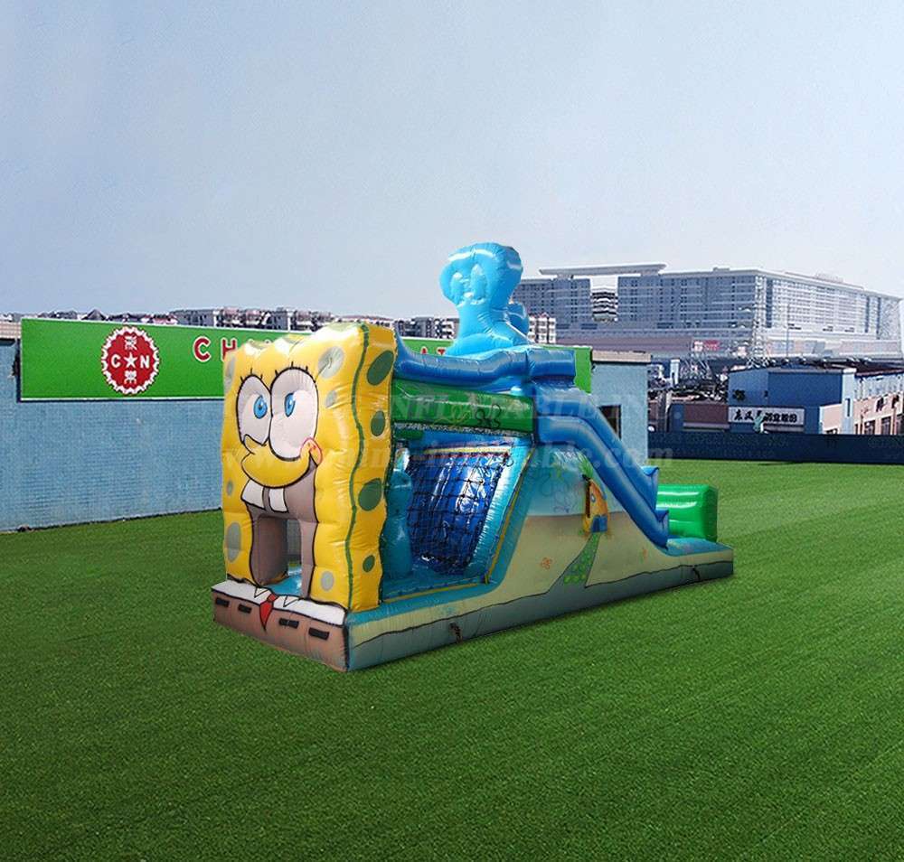 T7-1529 Spongebob Obstacle Courses - Chinee Inflatable