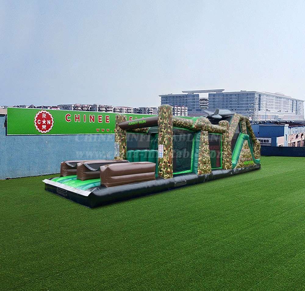 T7-1552 Army Obstacle Courses - Chinee Inflatable