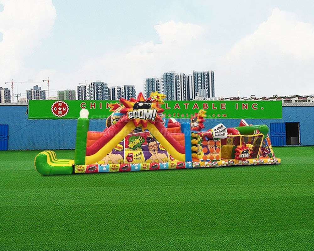 T7-1554 Comic Obstacle Courses - Chinee Inflatable