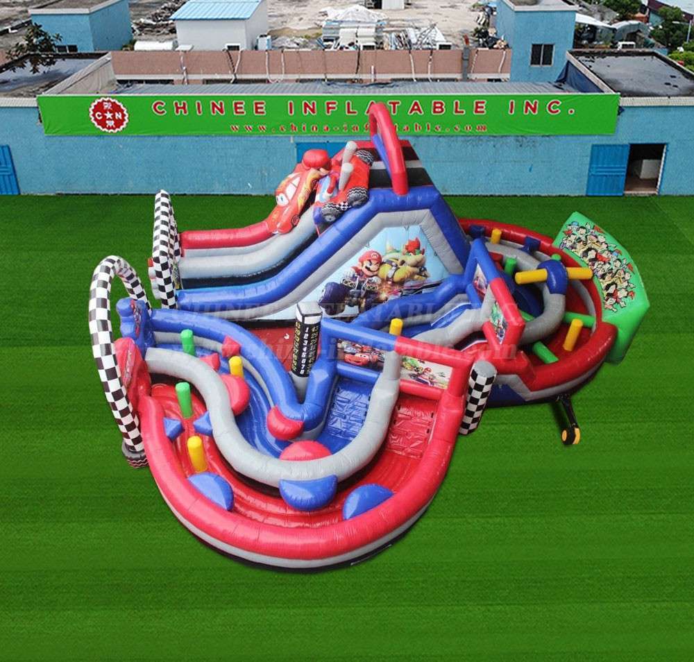 T7-1813 Mario Kart Inflatable Obstacle Course - Chinee Inflatable