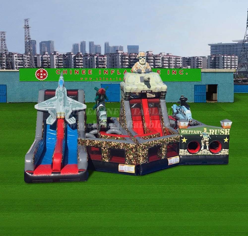 T7-1817 Military Challenge Obstacle Course - Chinee Inflatable