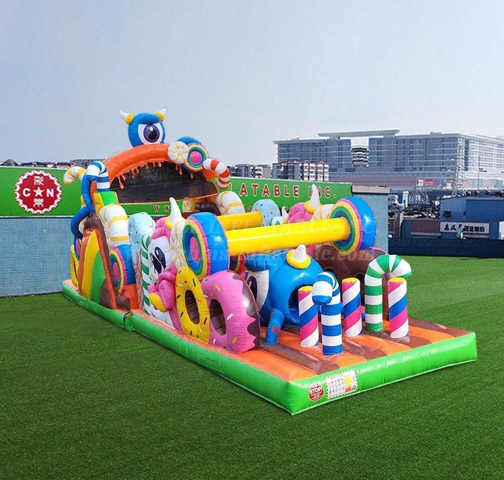 T7-1833 Candy Monster Obstacle Courses - Chinee Inflatable