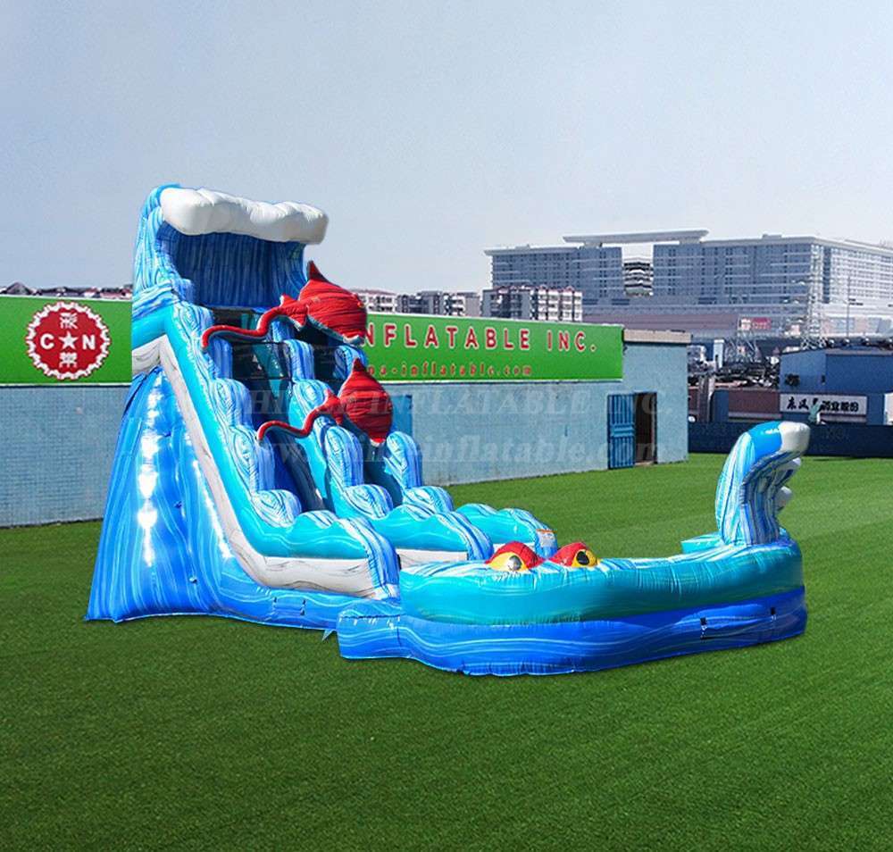T8-4598 Stingray Attack 19ft Slide - Chinee Inflatable